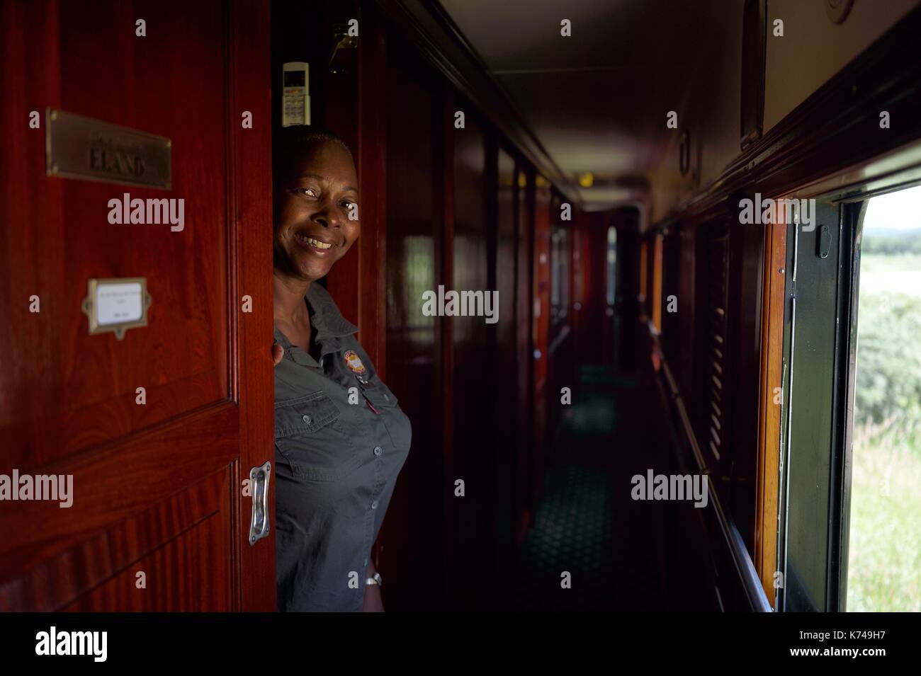 Namibia, Khomas region, Windhoek, the Shongololo express train, Emilie ...
