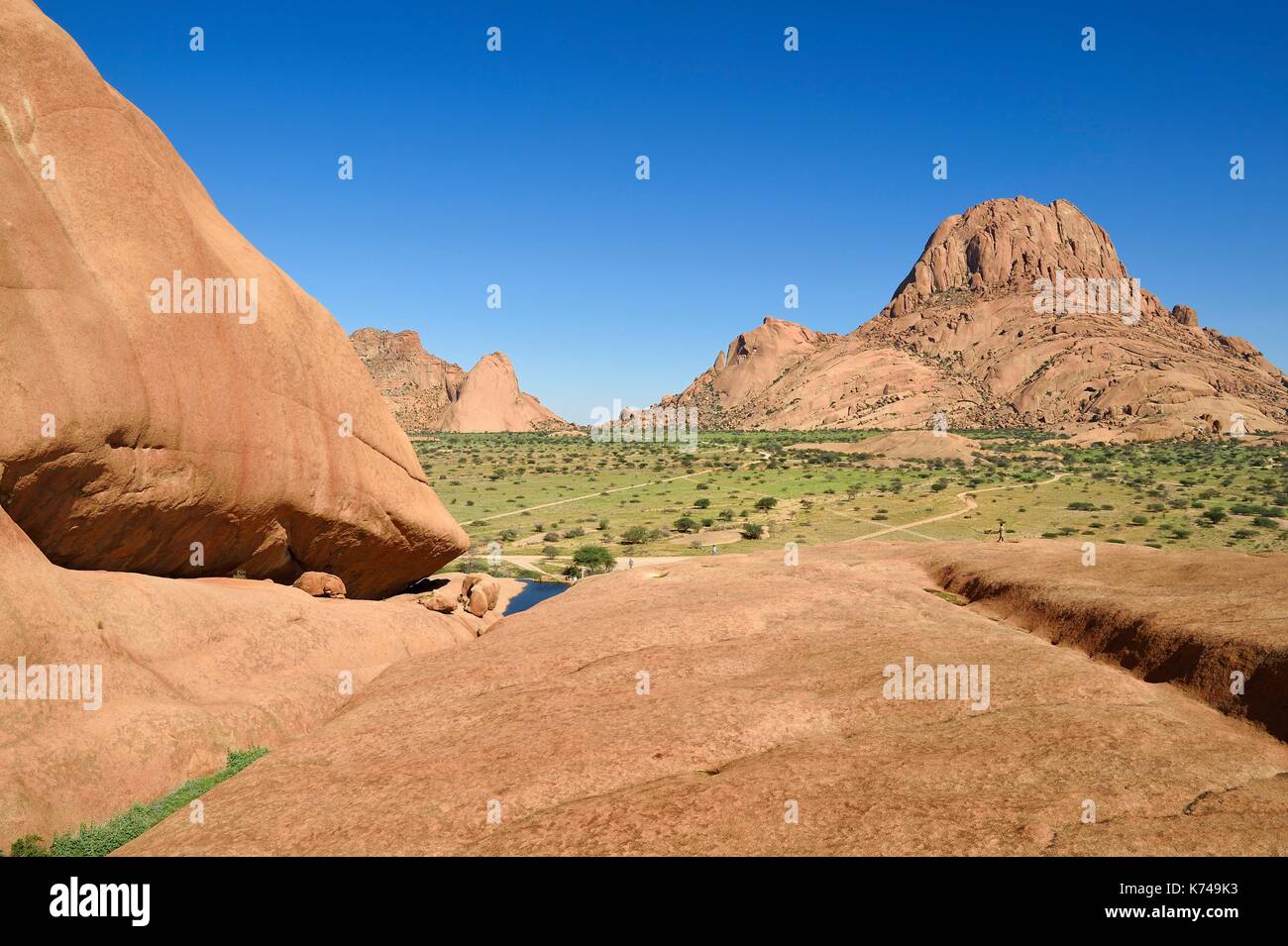 Namibia, Erongo region, Damaraland, the Little Spitzkoppe or Spitzkop ...