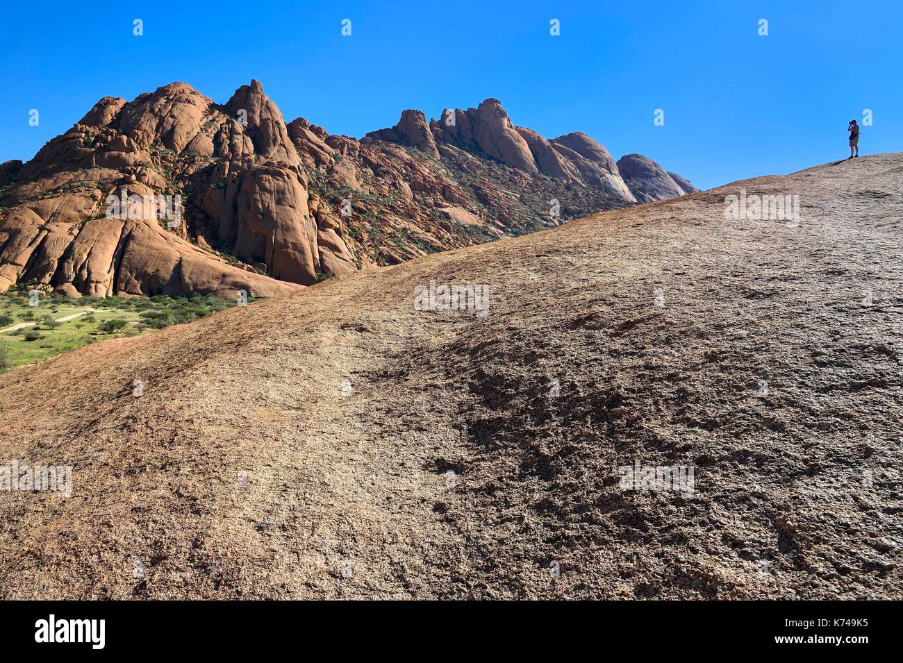Namibia, Erongo region, Damaraland, the Great Spitzkoppe or Spitzkop ...