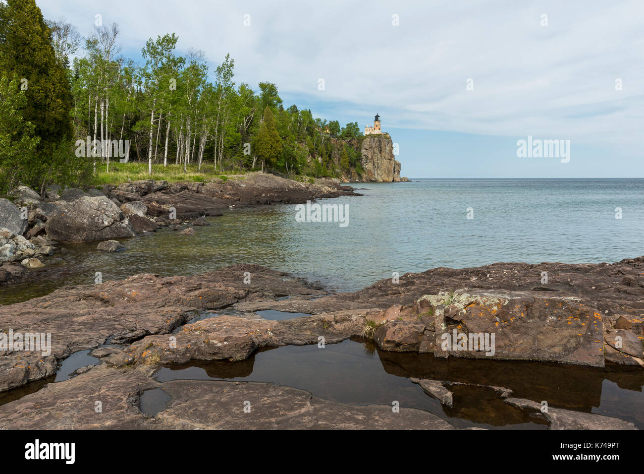 Split Rock Lighthouse On Lake Superior Stock Photo - Alamy