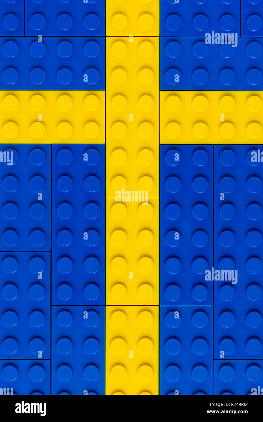 Cross of Building Blocks Stock Photo - Alamy