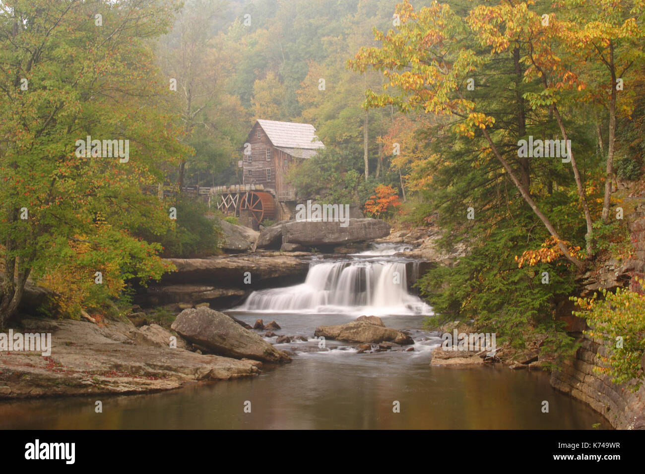 Beautiful waterfall at historic mill hi-res stock photography and ...