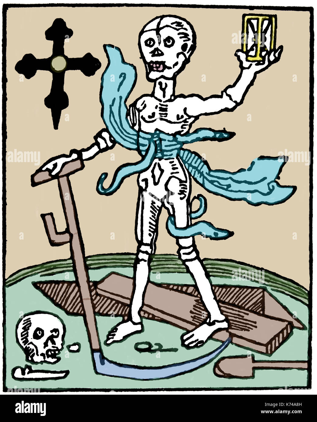 Skeleton death representation hi-res stock photography and images - Alamy