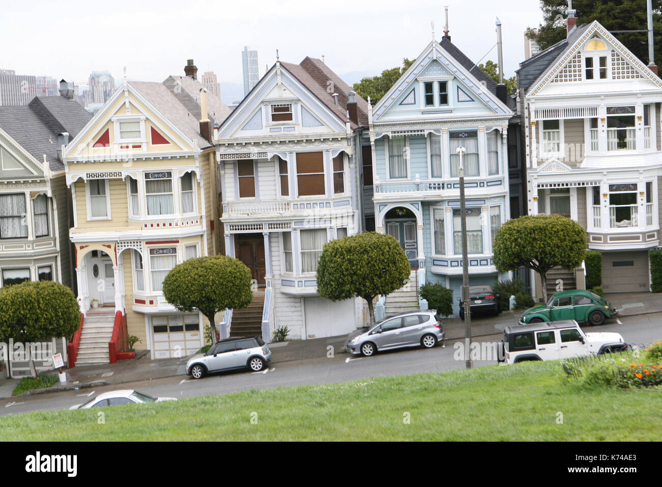 Painted Ladies (Victorian Row Houses in San Francisco, CA Stock Photo ...