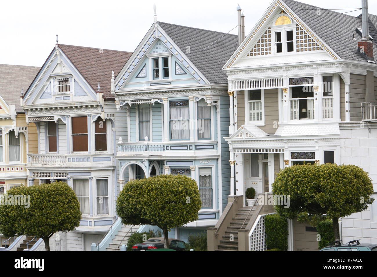 Painted Ladies (Victorian Row Houses in San Francisco, CA Stock Photo ...