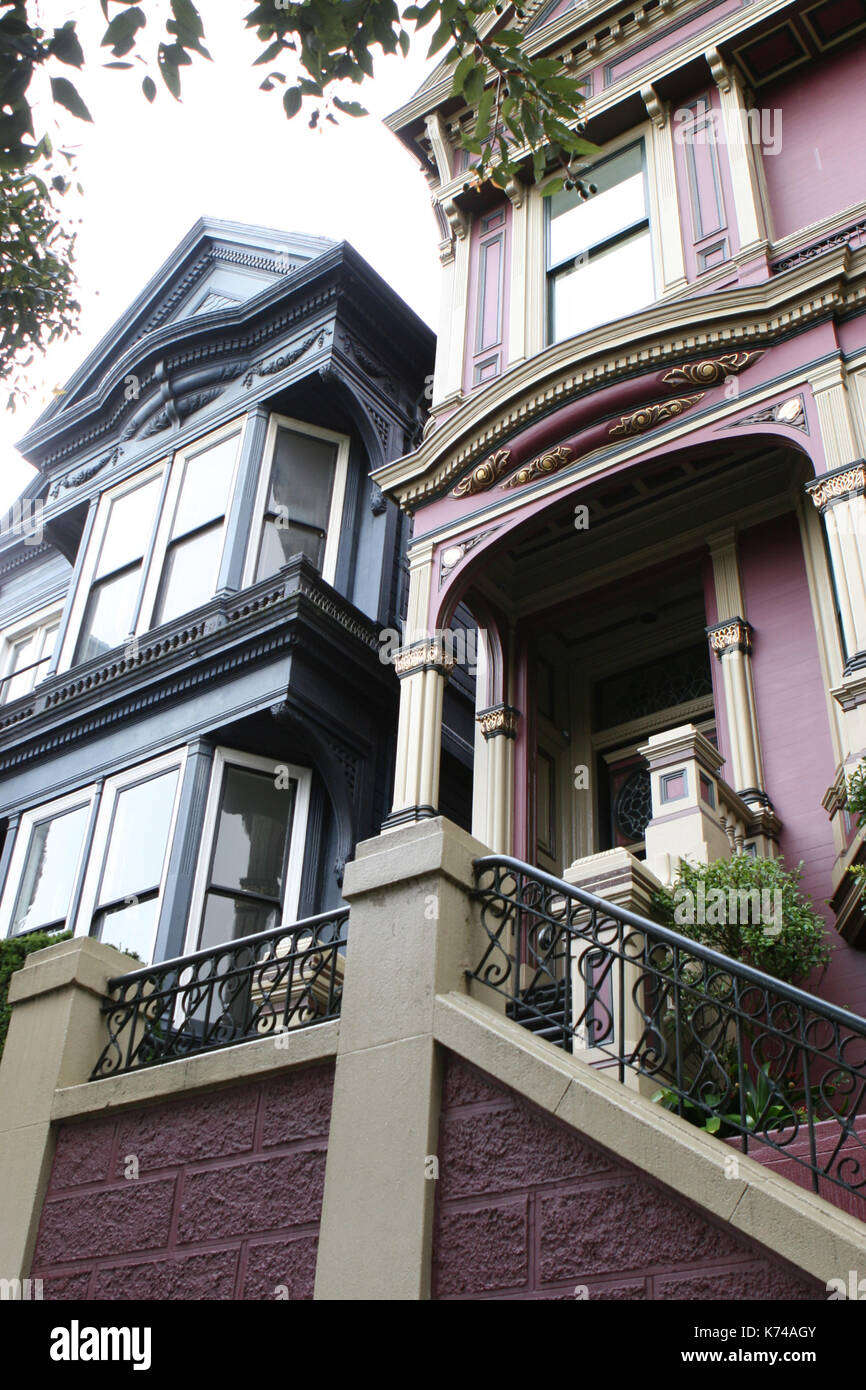 Painted Ladies (Victorian Row Houses in San Francisco, CA Stock Photo ...