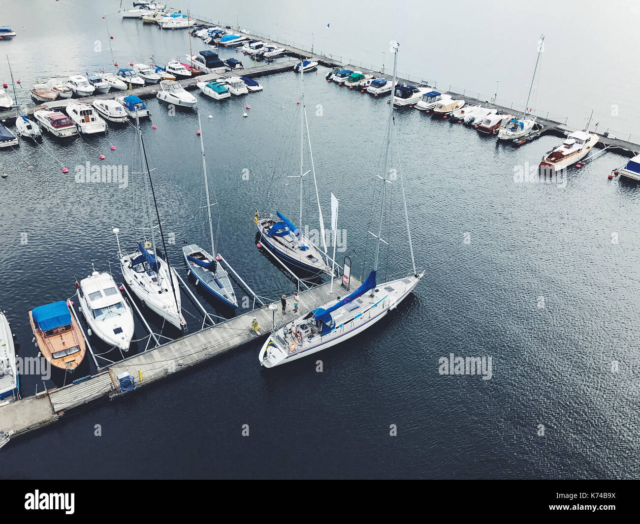 Aerial sweden sailboat hi-res stock photography and images - Alamy