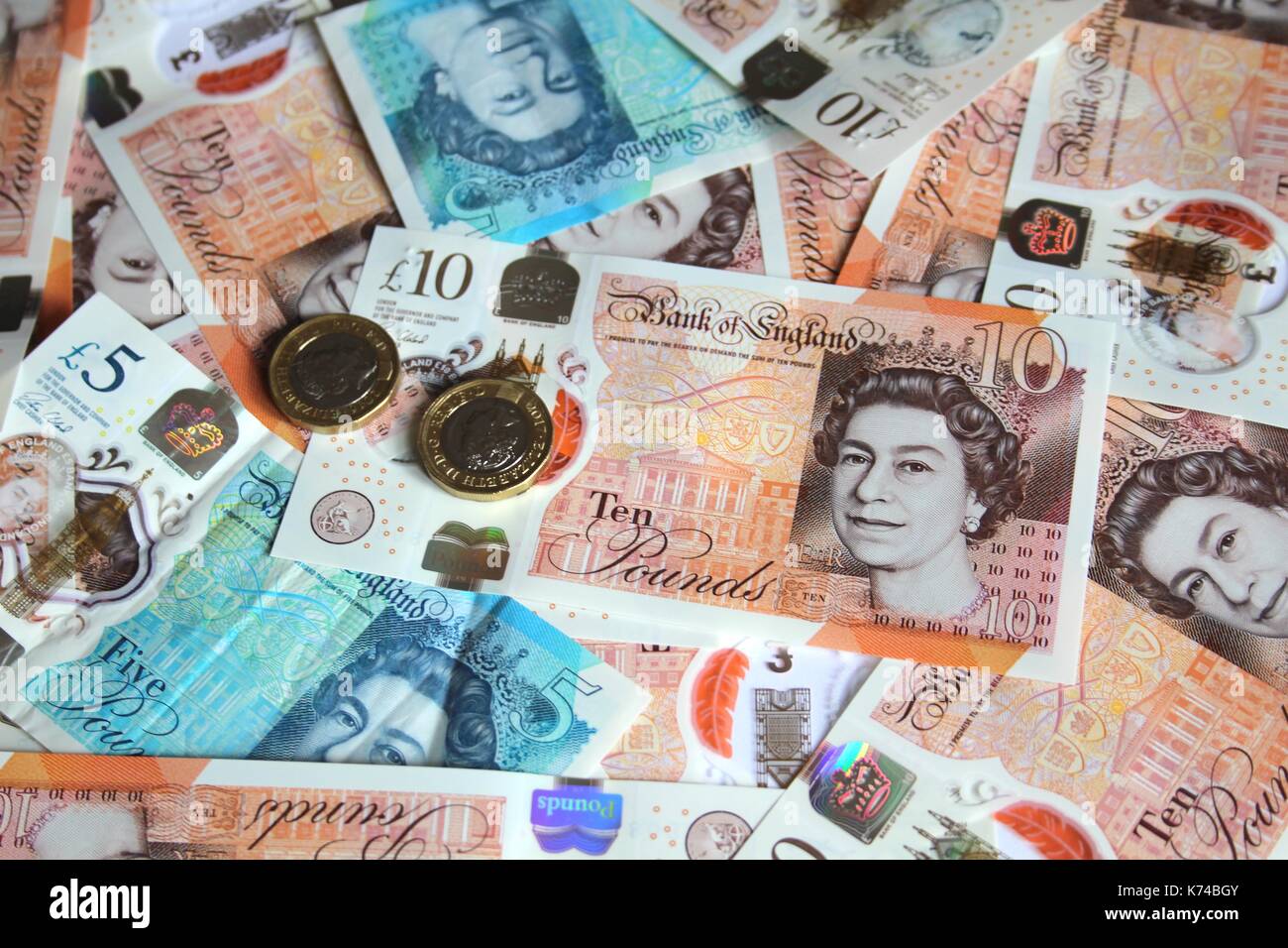 British 10 pound back hi-res stock photography and images - Alamy