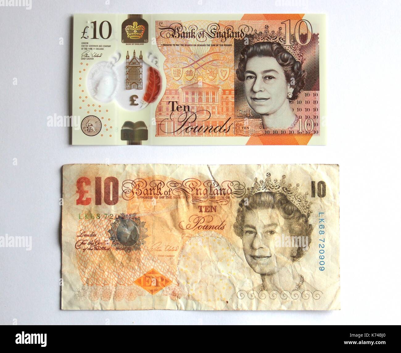 British 10 pound back hi-res stock photography and images - Alamy