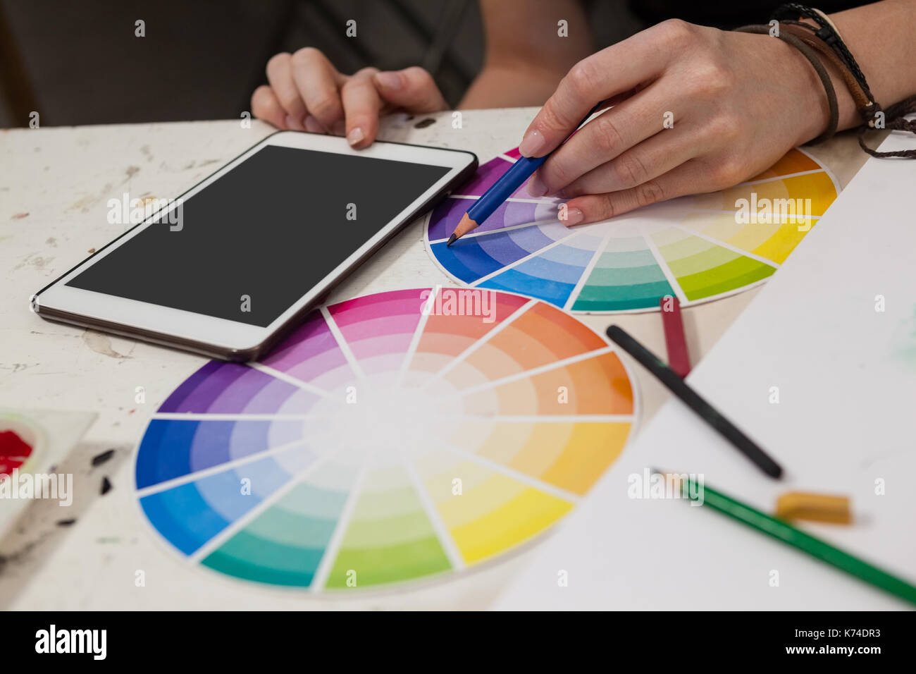 Swatch table hi-res stock photography and images - Alamy