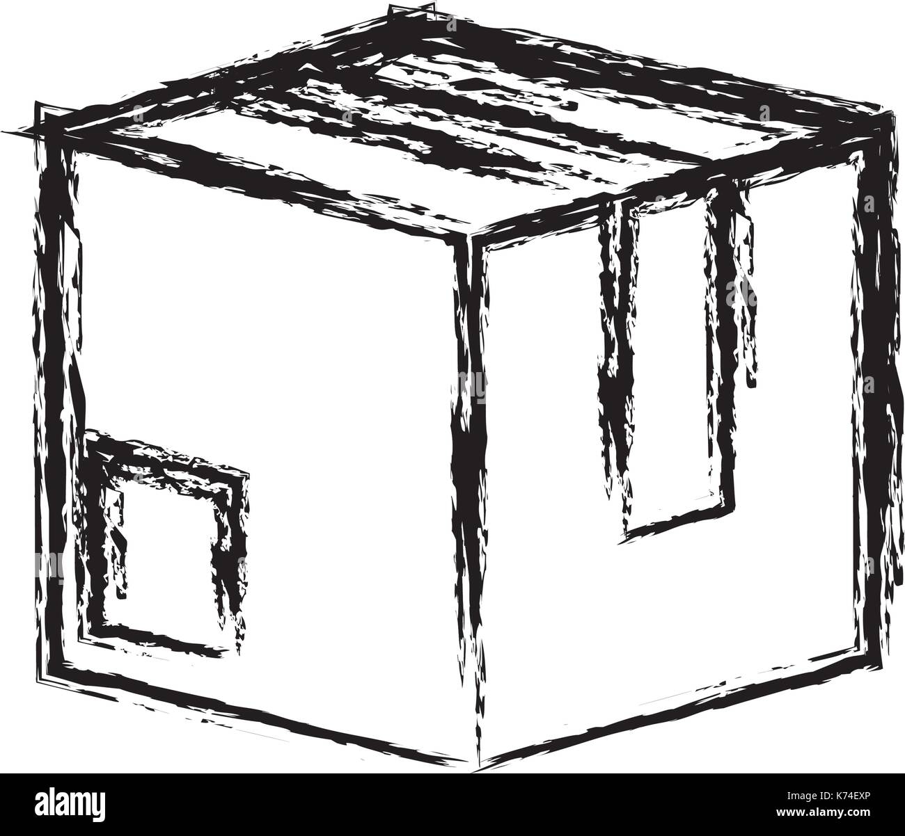 Cardboard Box Sketch High Resolution Stock Photography and Images - Alamy