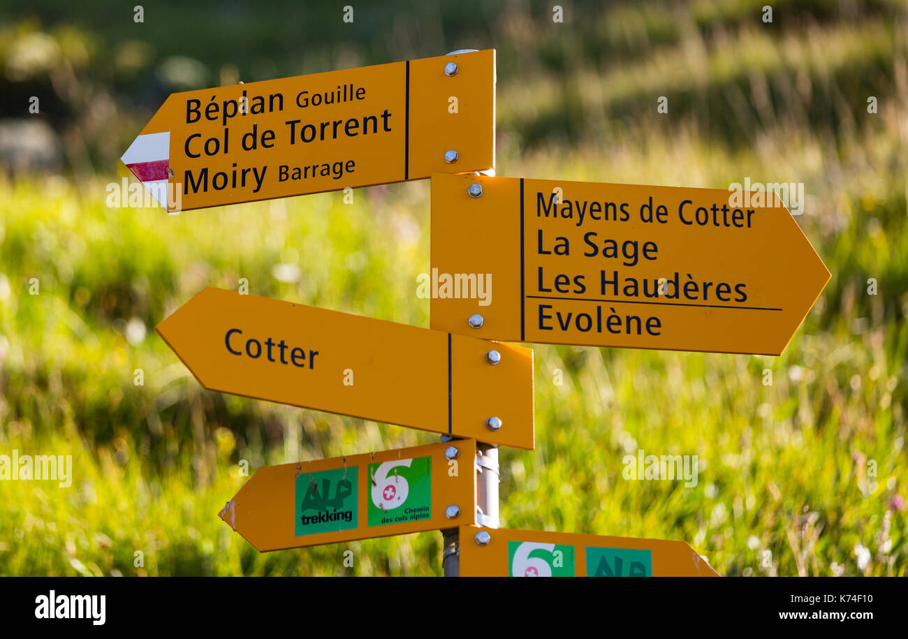 Hiking trail alps hi-res stock photography and images - Alamy
