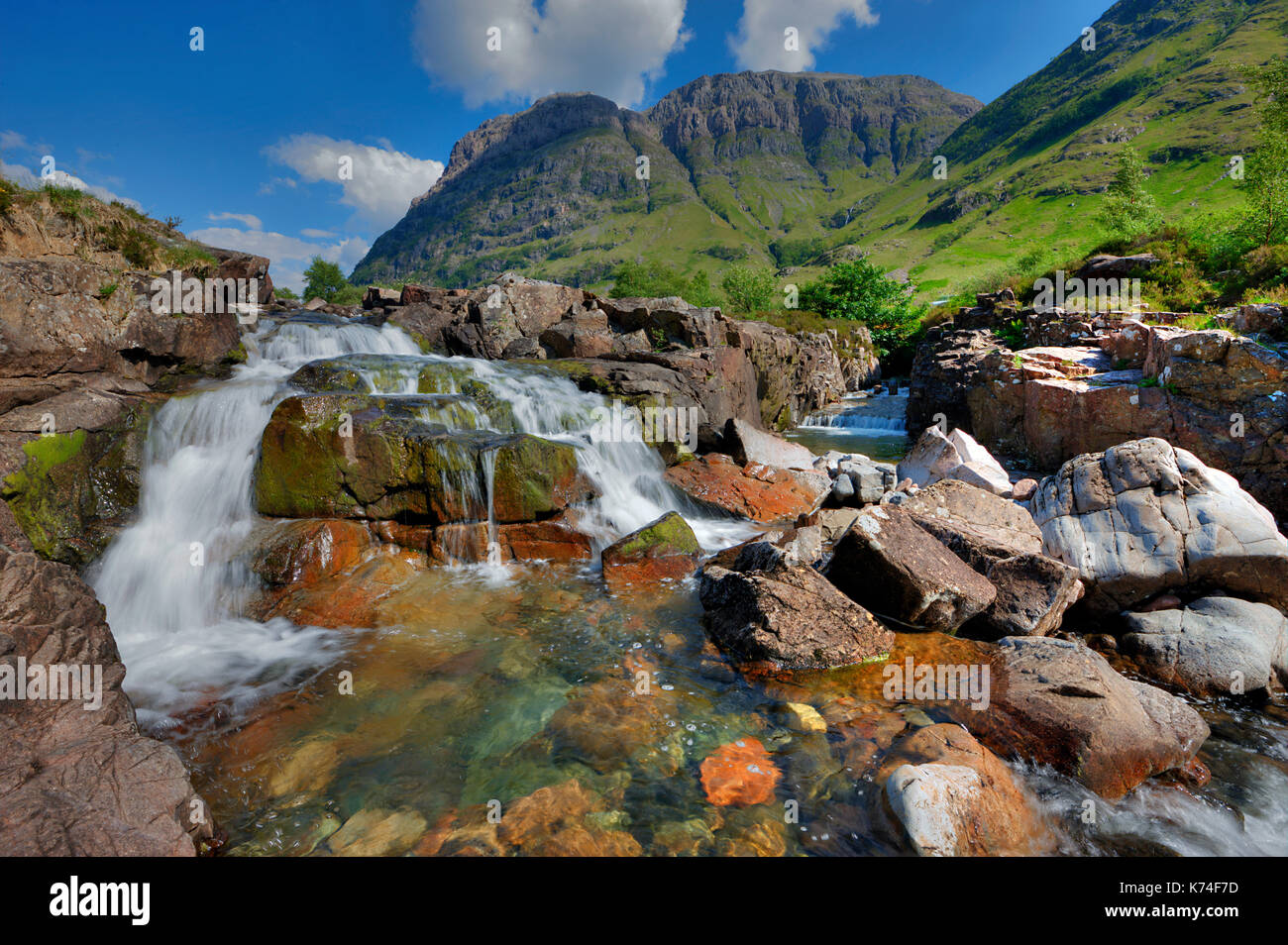 Waterfalls in Glencoe, West Highlands Stock Photo - Alamy