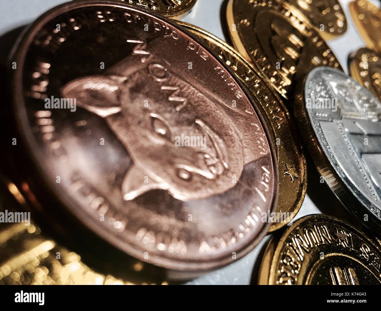Brass Dogecoin High Resolution Stock Photography and Images - Alamy