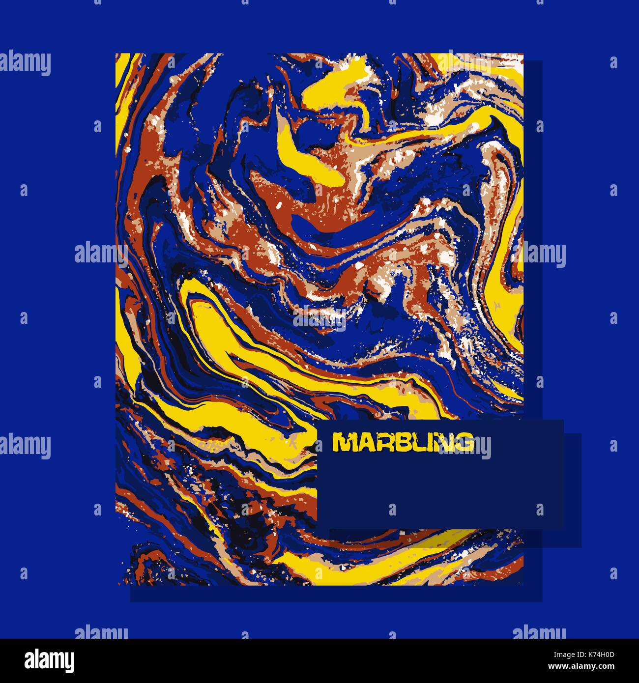 Blue acrylic pattern fluid Stock Vector Images - Alamy