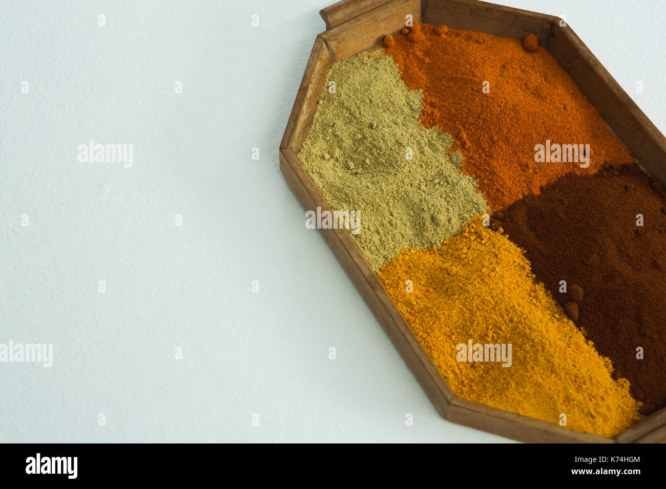 Tray various spices in hi-res stock photography and images - Alamy