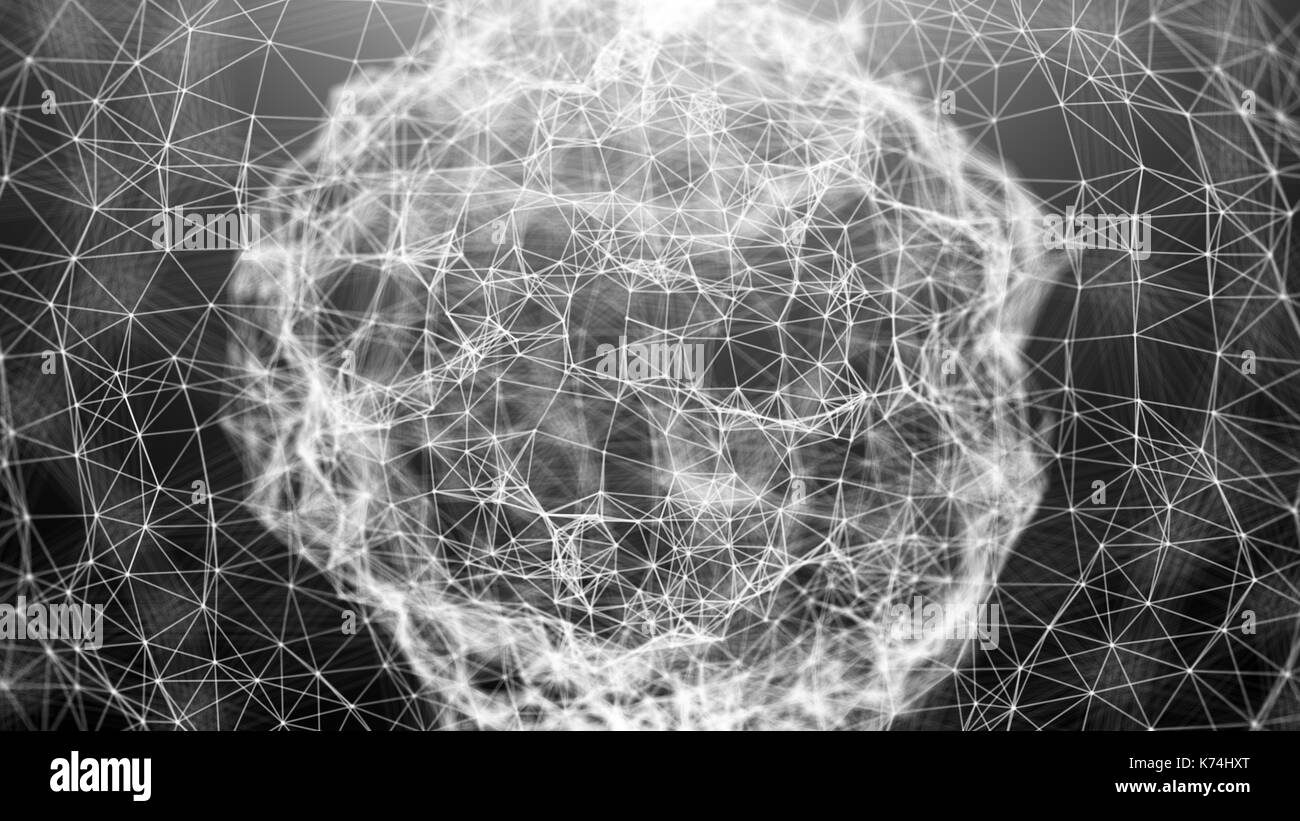 Abstract connection dots. Technology background. Digital theme. Network ...