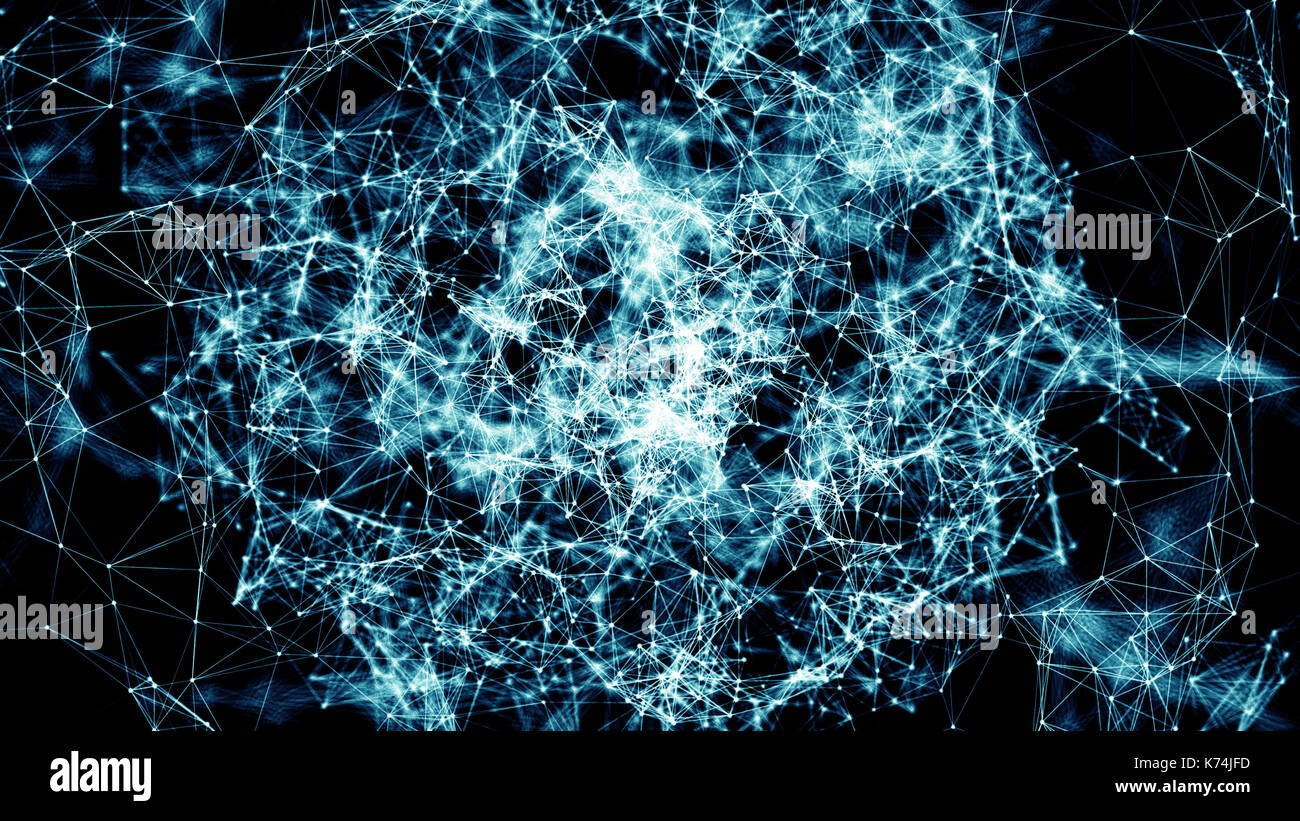 Abstract connection dots. Technology background. Digital theme. Network ...