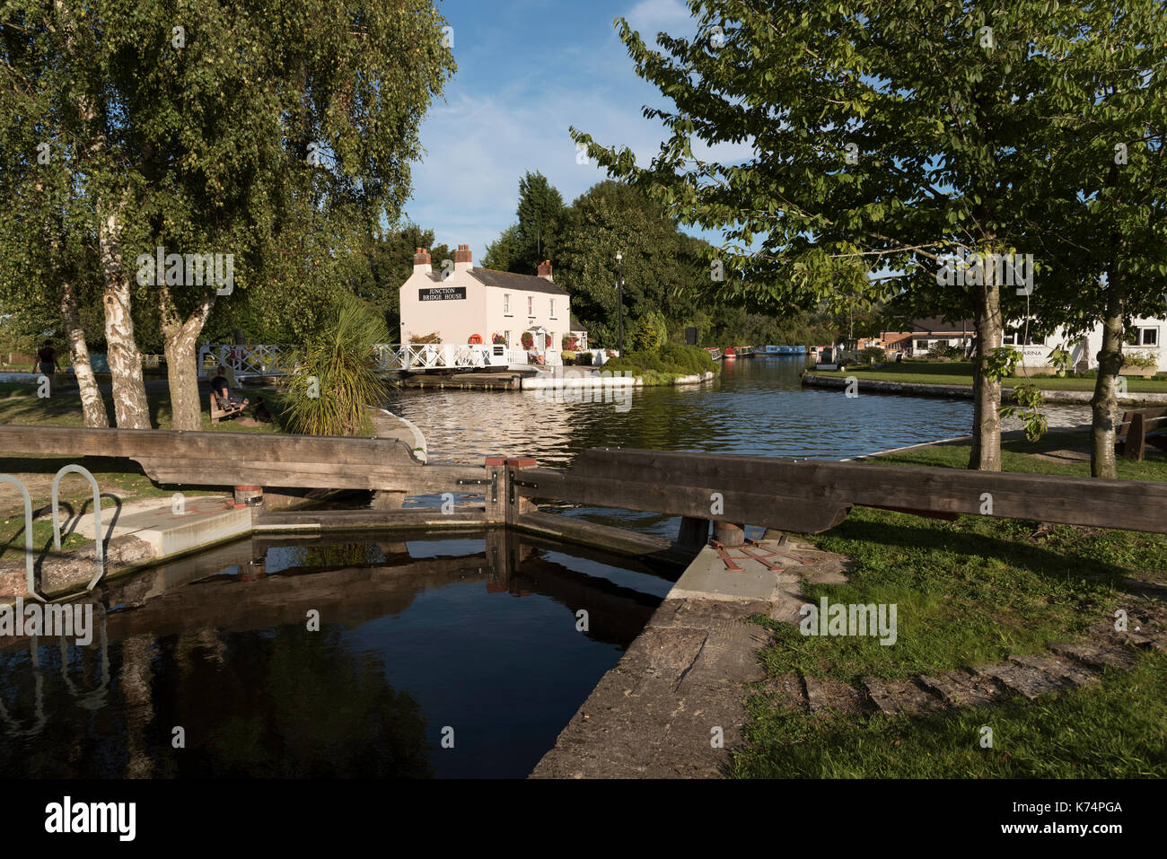 Saul Junction Sharpness Canal Gloucestershire High Resolution Stock ...