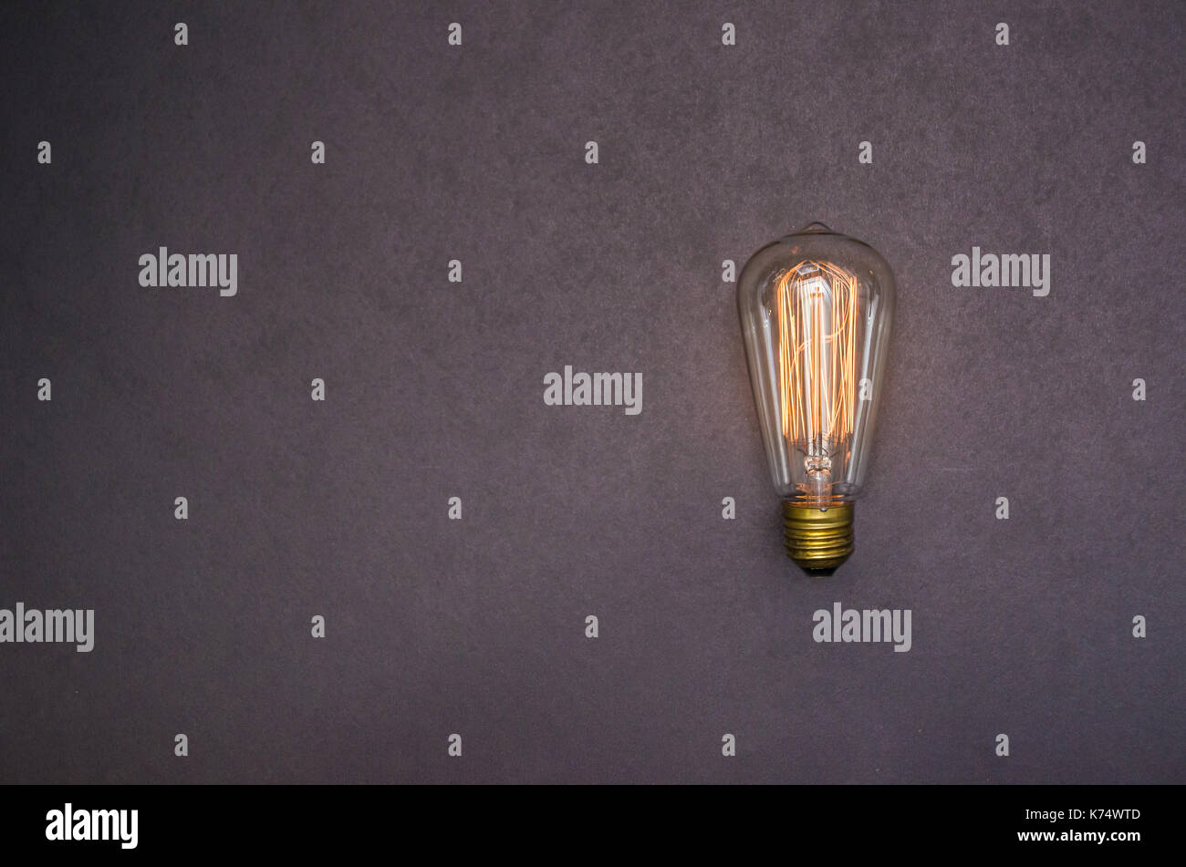 Great concept of idea, creativity, thought, Lamp lit wireless ly on ...