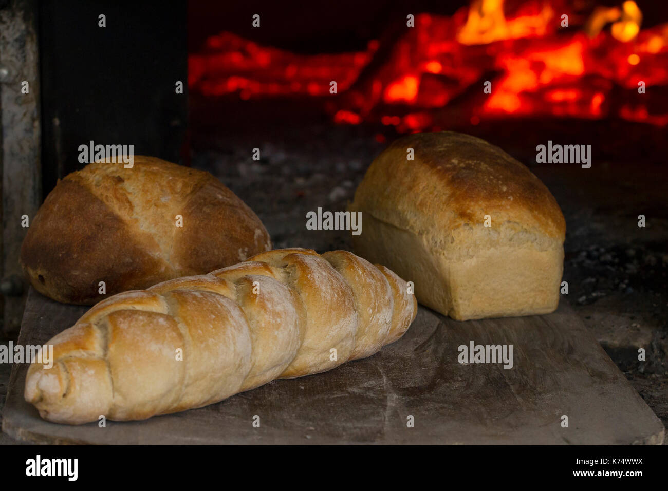 Oven baking breads hi-res stock photography and images - Alamy