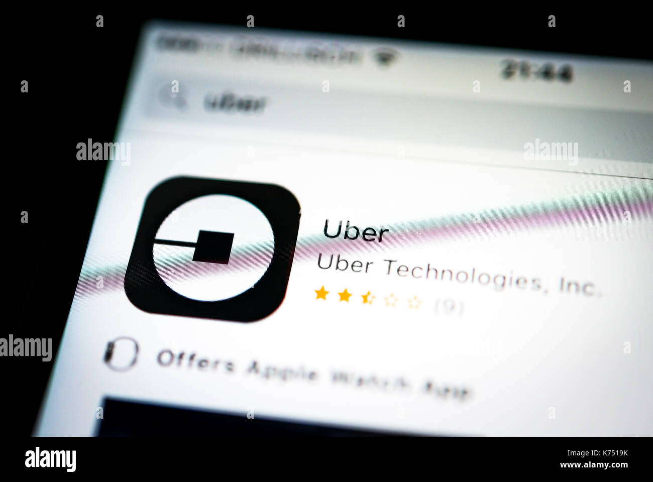 About App in the Apple App Store, App-Icon, Display on a screen of a ...