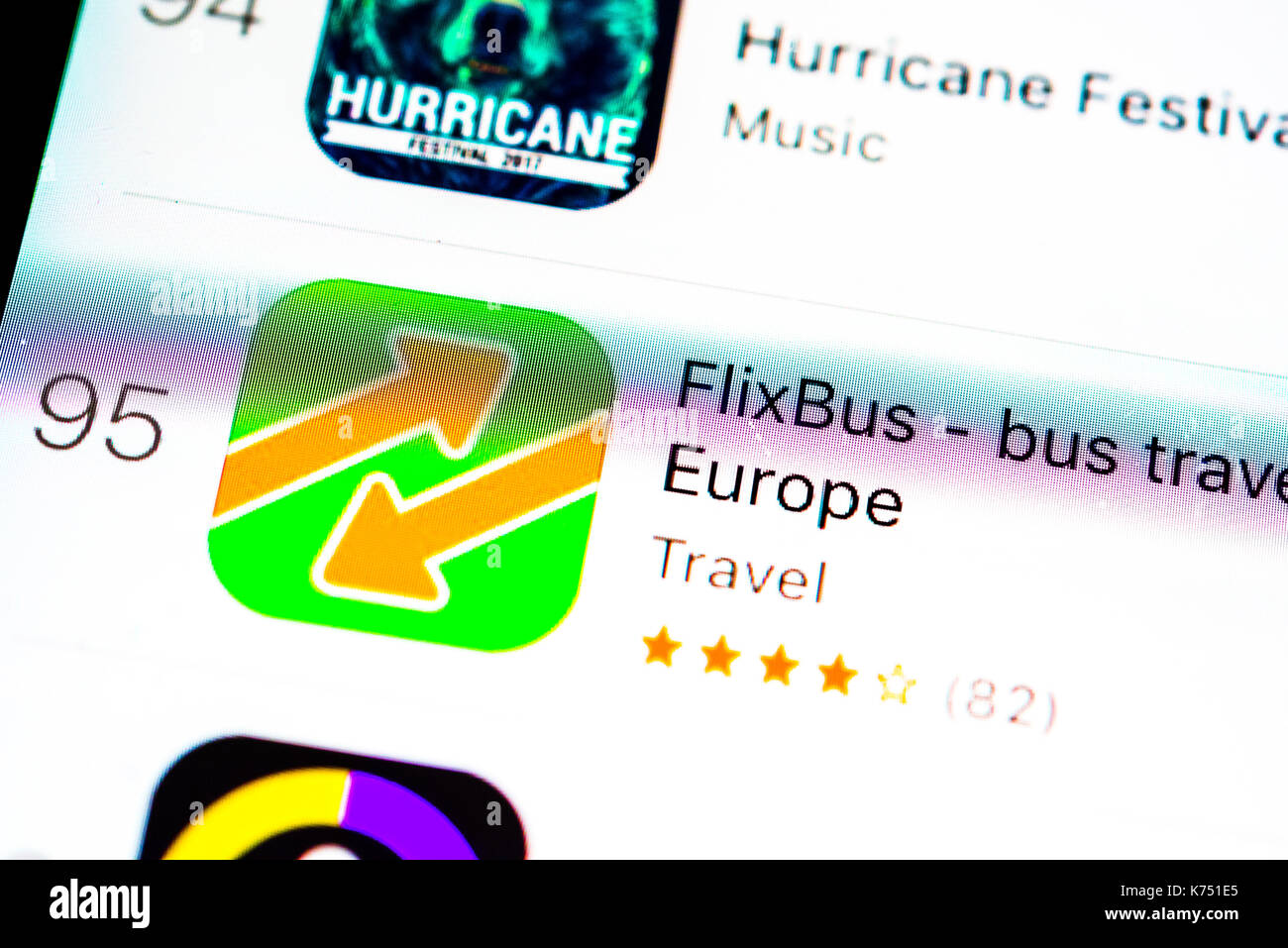 Flixbus in the Apple App Store, App-Icon, MyRemoteBus, RemoteBus ...