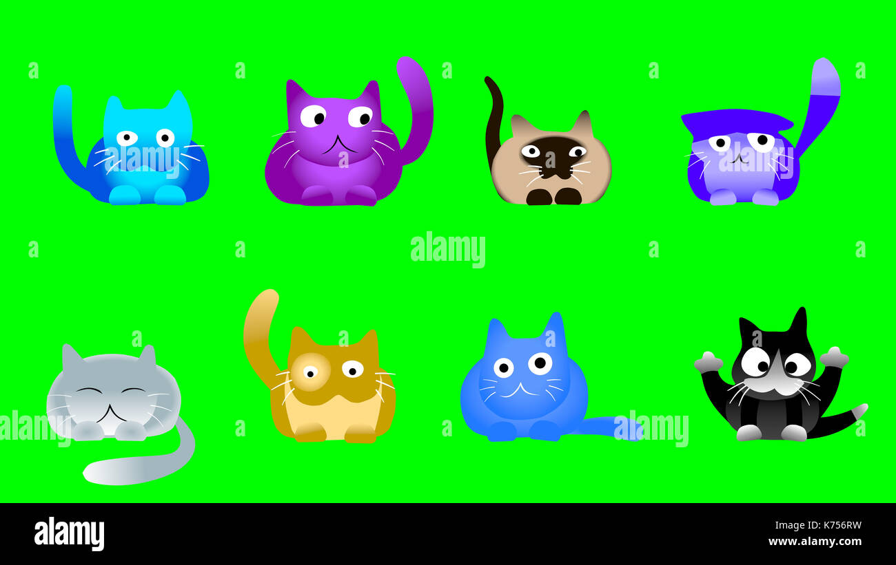 Cartoon musical cat hi-res stock photography and images - Alamy