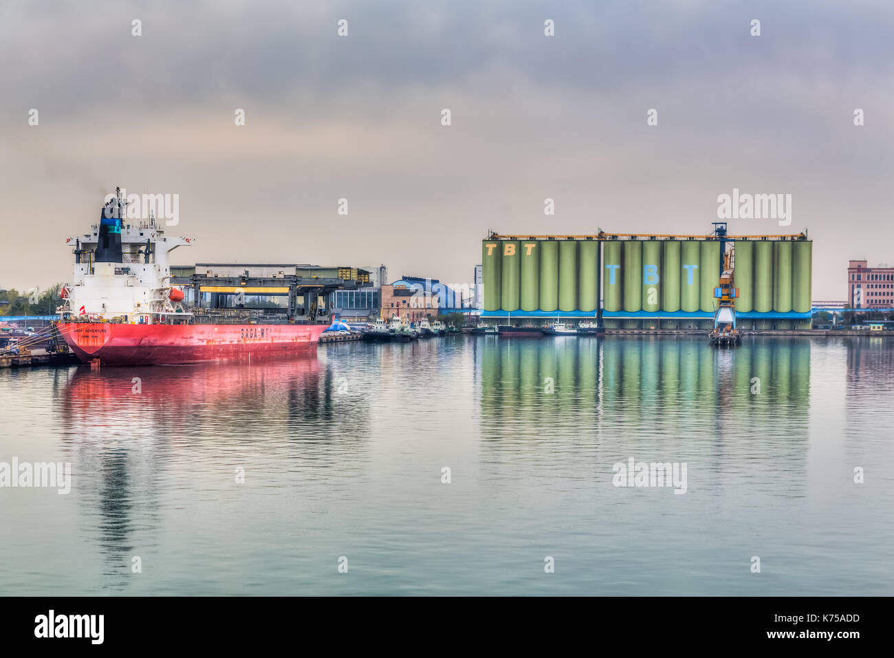 The industrial port of Incheon, South Korea, Asia Stock Photo - Alamy