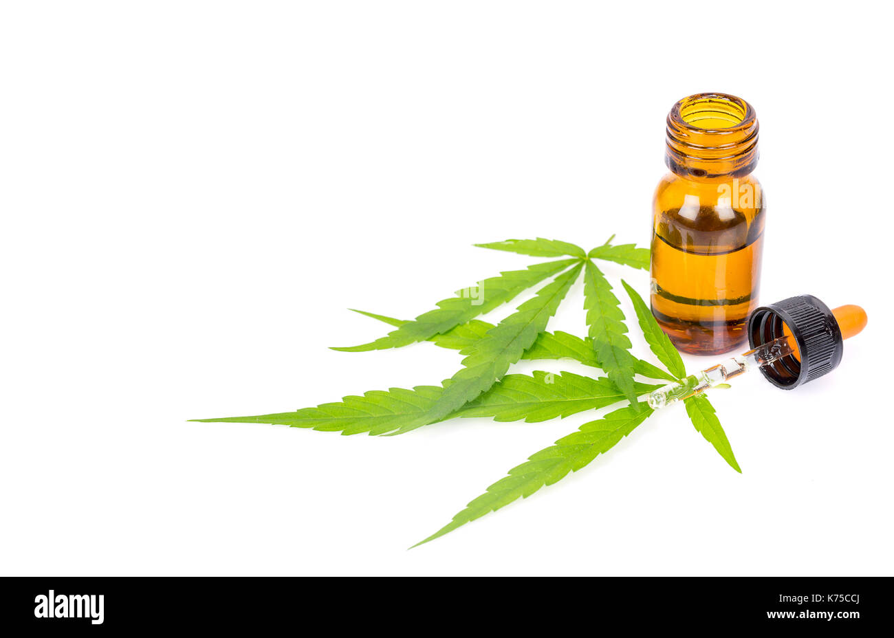 Hemp products cannabis oil Cut Out Stock Images & Pictures - Alamy