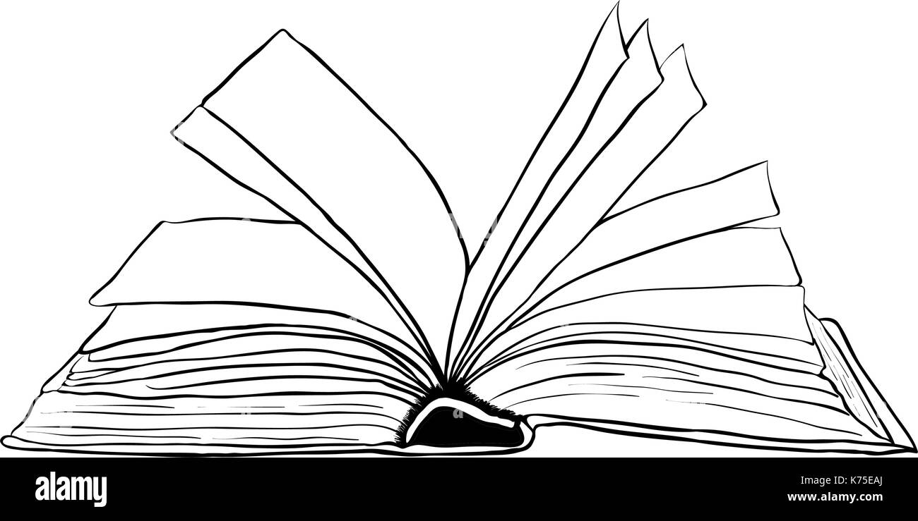 open book outline vector symbol icon design. Beautiful illustration ...