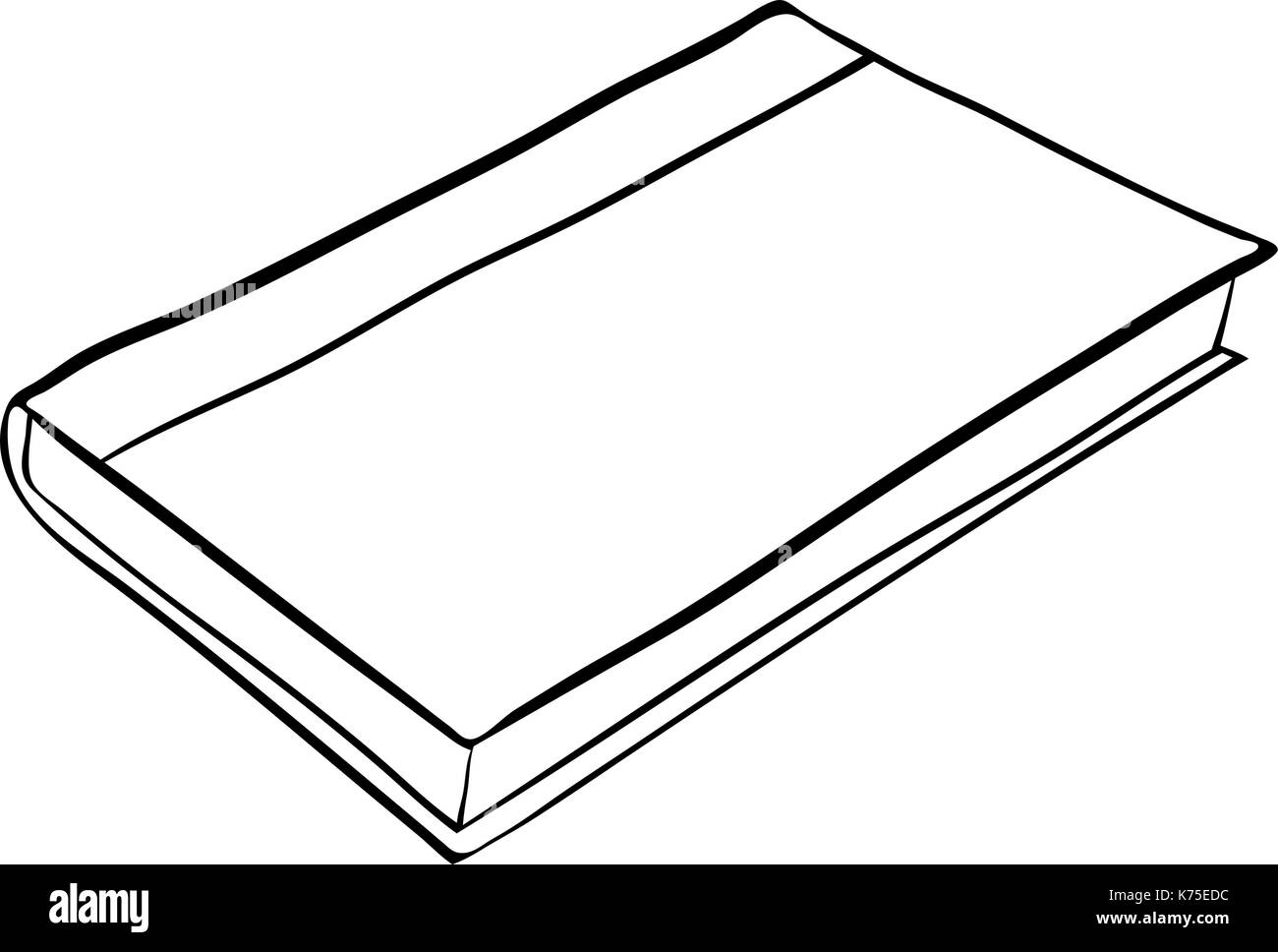 closed book cartoon vector symbol icon design. Beautiful illustration ...