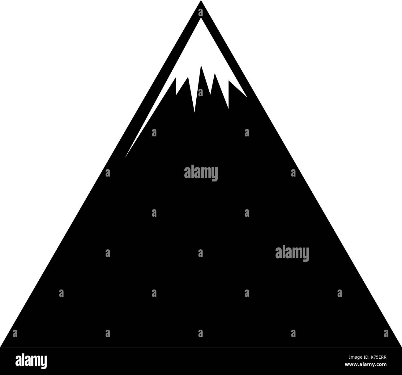 mountains silhouette vector symbol icon design. Beautiful illustration ...