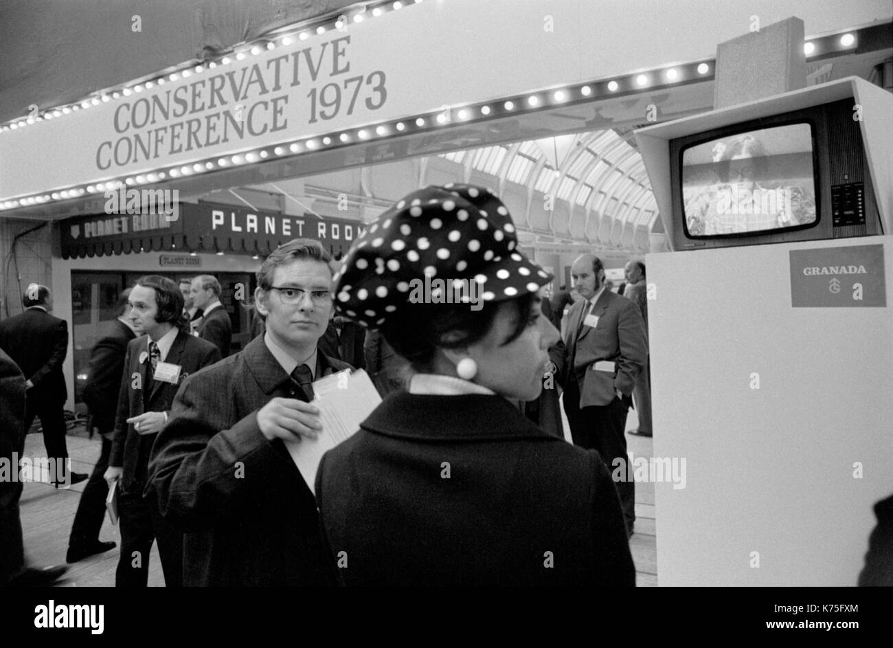 Conservative Party Conference Blackpool Winter Gardens 1973 UK 1970s ...