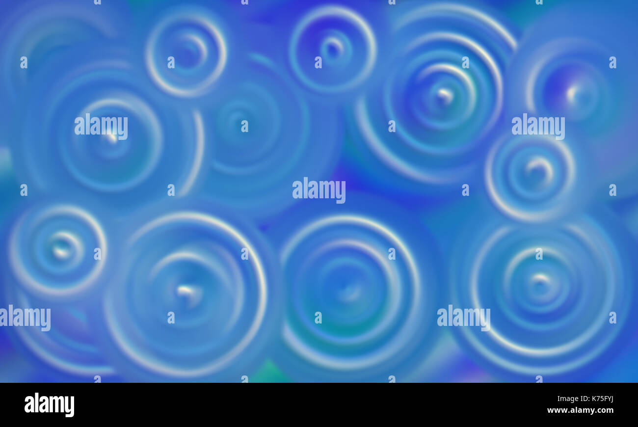 Smooth blue circle waves on water background Stock Photo - Alamy