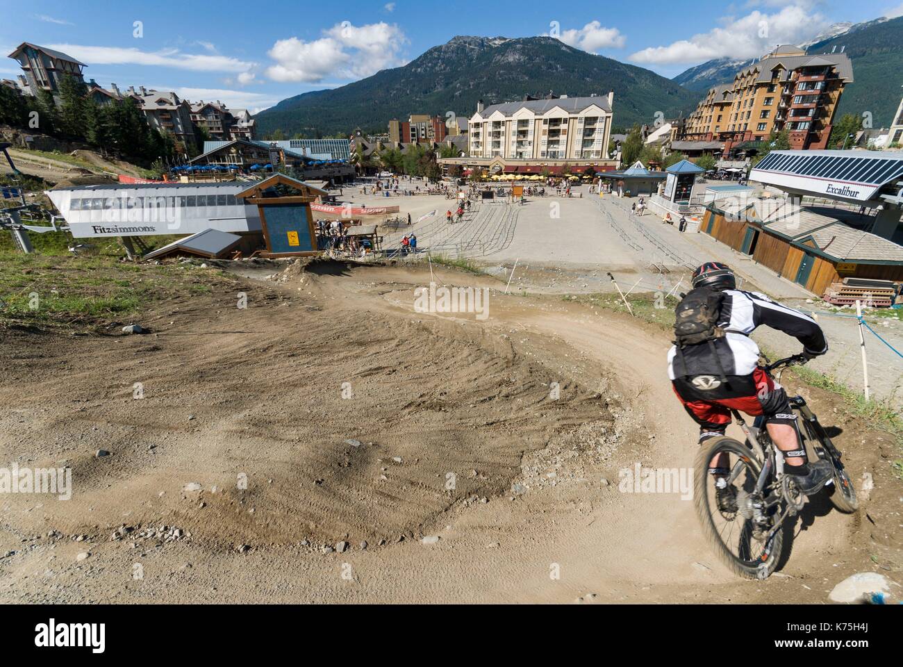 Canada, British Columbia, Whistler, mountain bike Stock Photo - Alamy