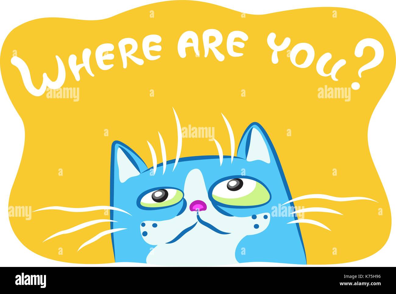 Wistful cat Stock Vector Images - Alamy