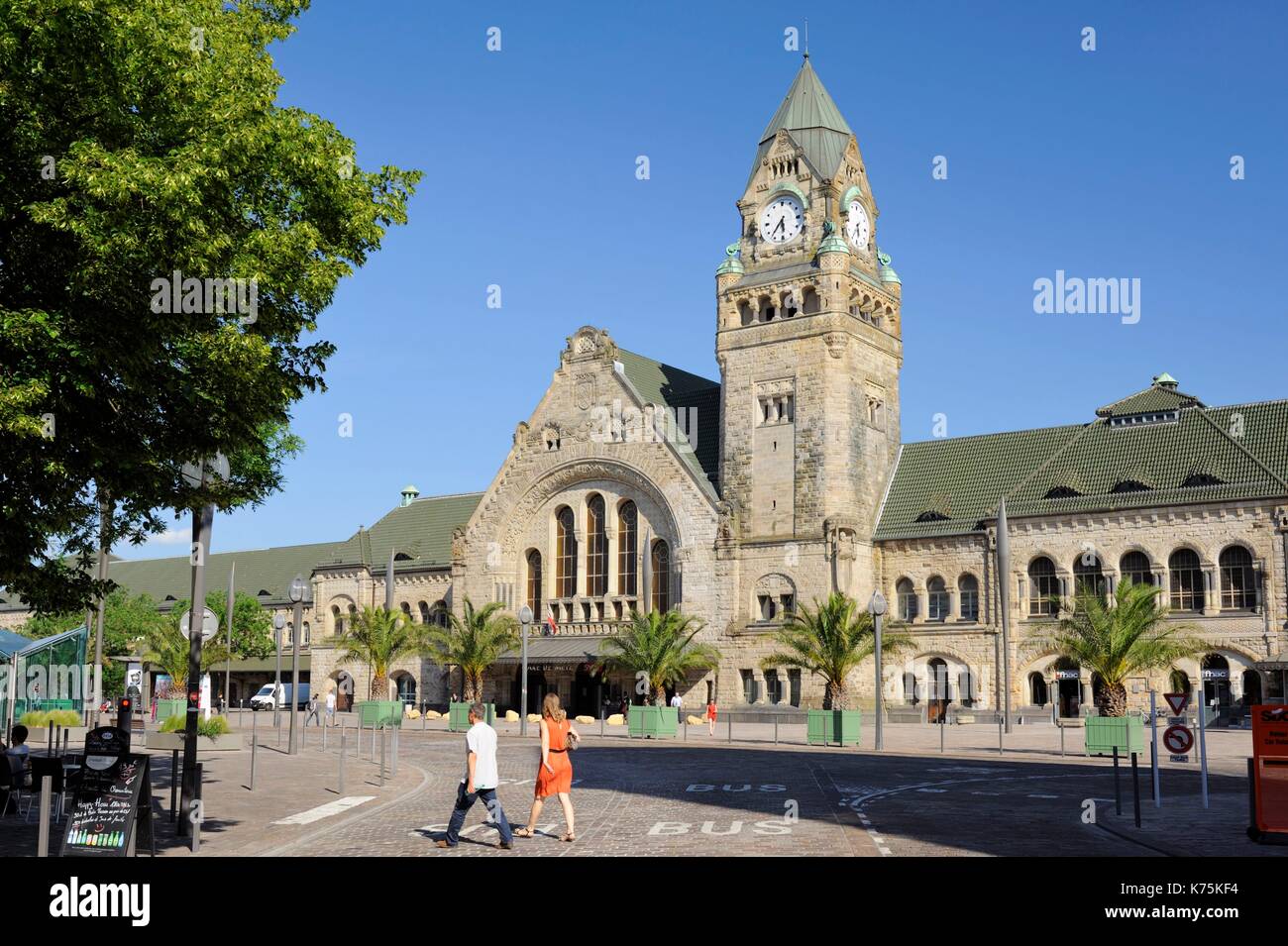 France, Moselle, Metz, railway Station of Metz-ville inaugurated in ...