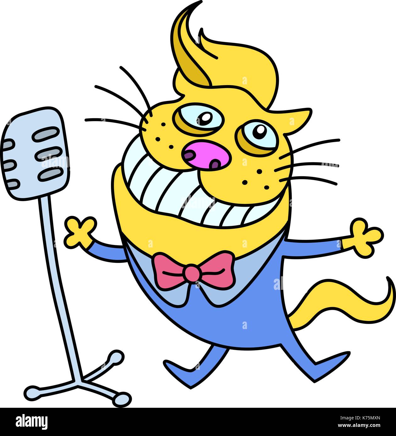 Funy Cartoon Singers Funny Singing Vector Images (over 19,000)