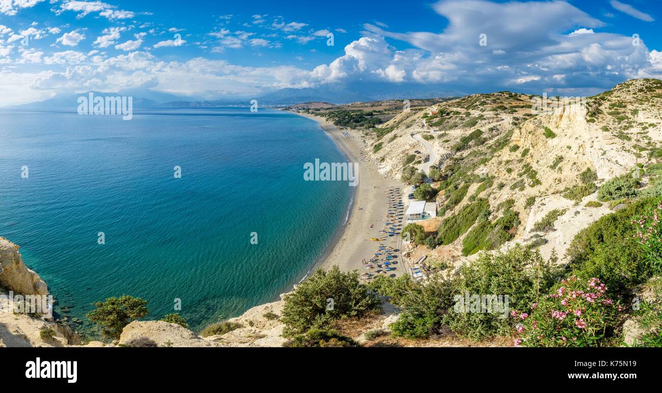Greece, Crete, Heraklion district, surroundings of Matala, Messara bay ...