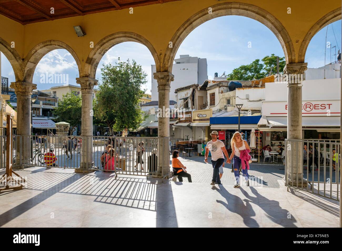 Greece, Crete, Heraklion district, Heraklion, Agios Markos basilica ...