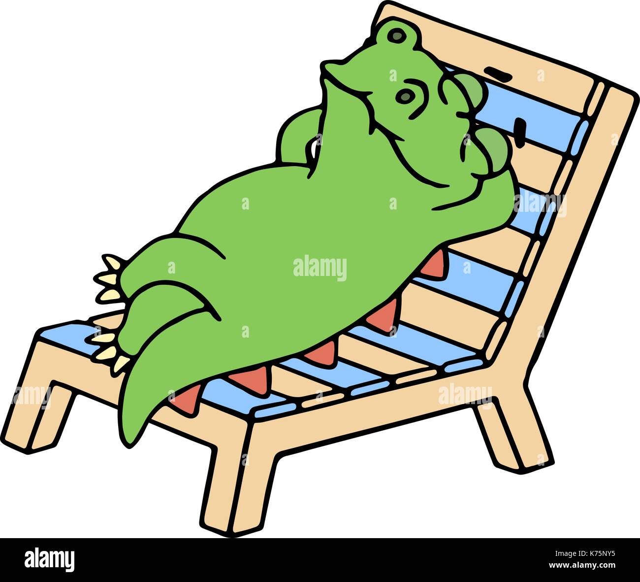 Sleeping chair Stock Vector Images - Alamy