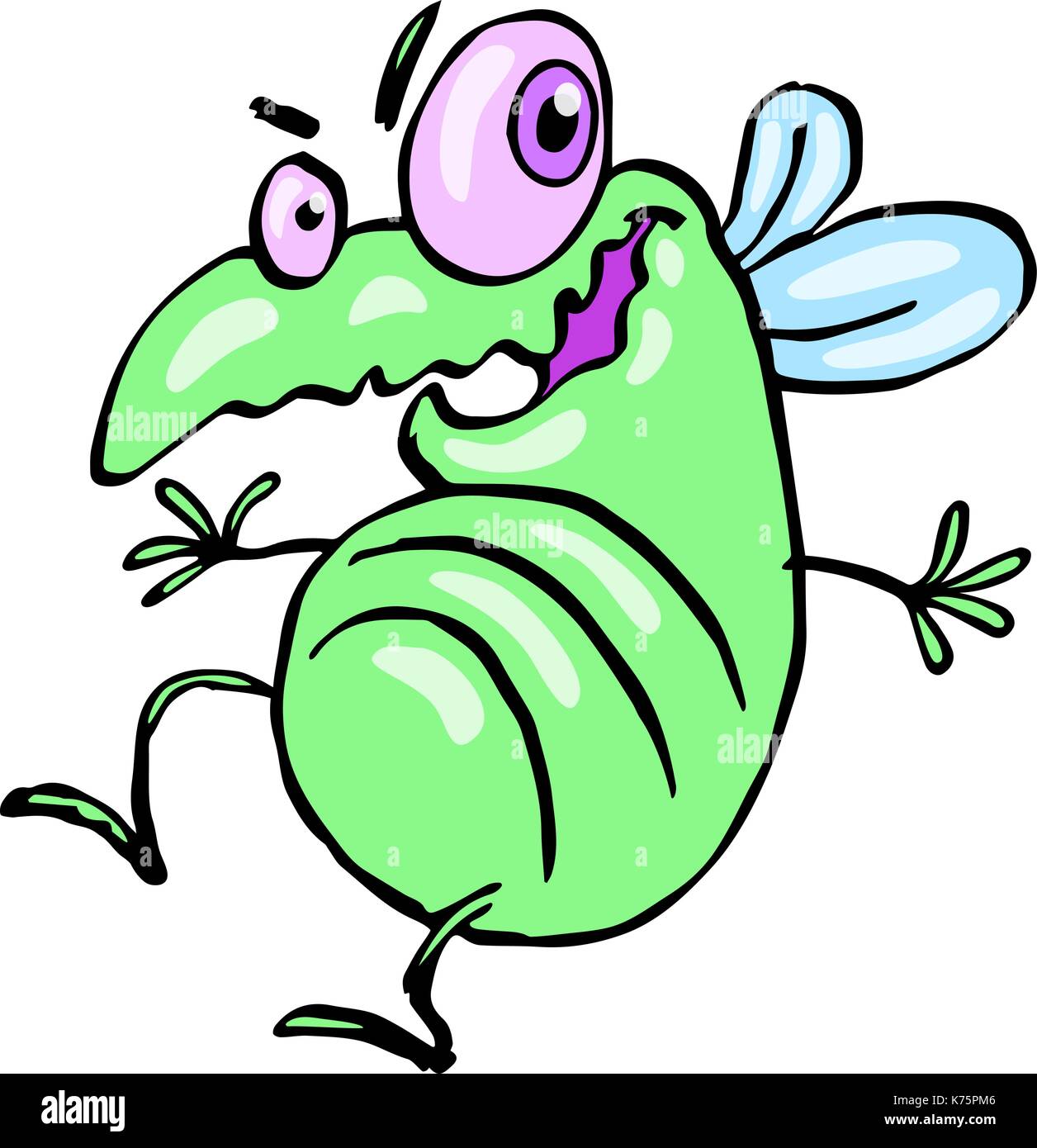 Cartoon illustration funny fly housefly hi-res stock photography and ...