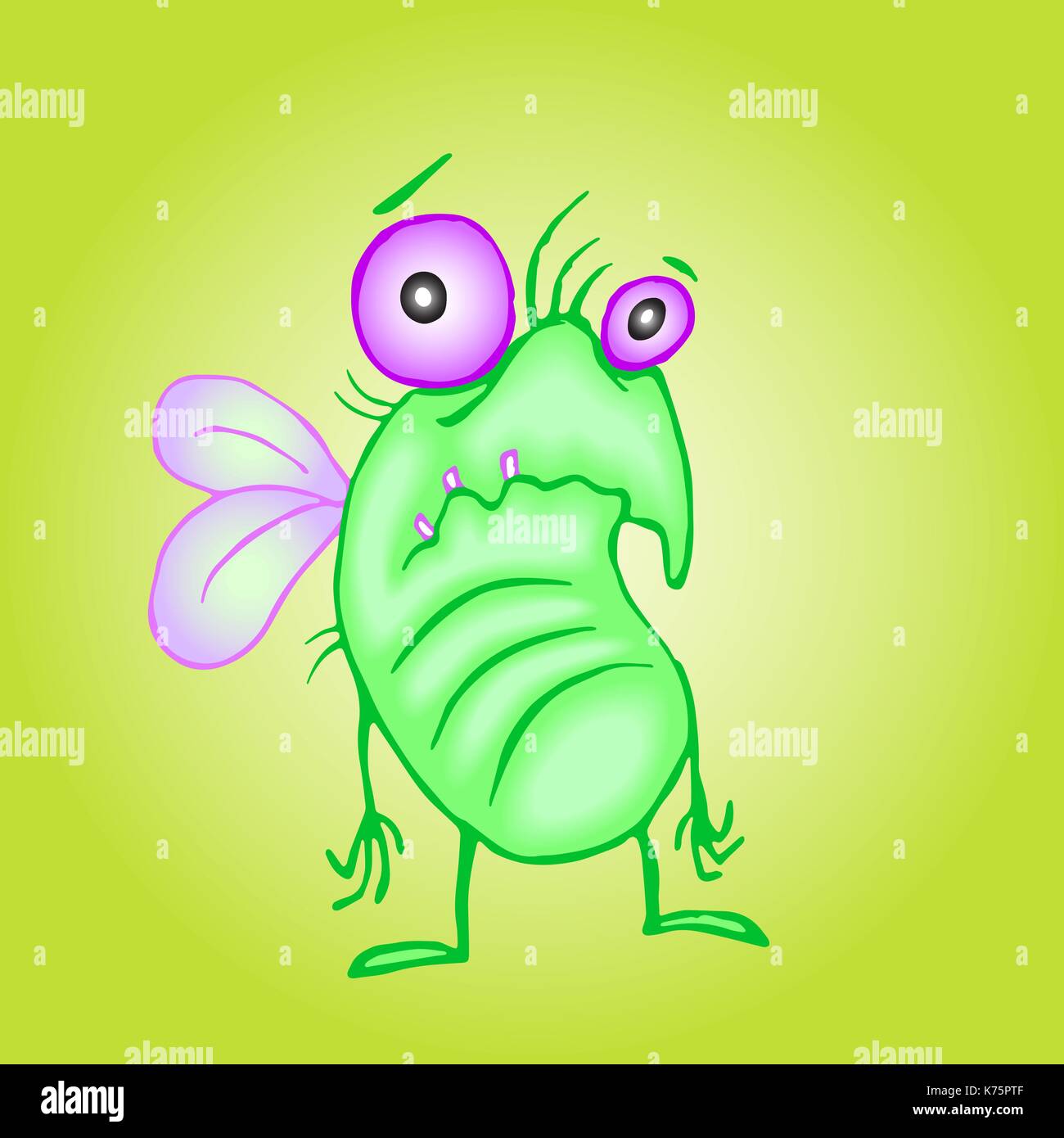 Cartoon illustration funny fly housefly hi-res stock photography and ...