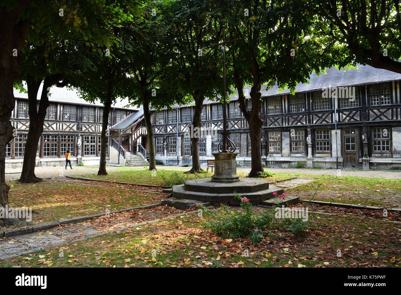 France, Seine Maritime, Rouen, Aitre Saint Maclou, former ossuary built ...