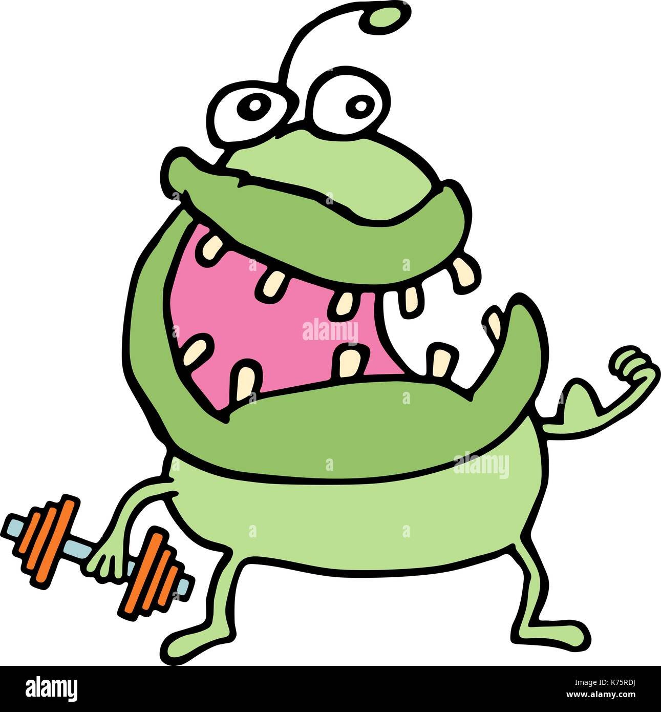 Cartoon Bodybuilder High Resolution Stock Photography and Images - Alamy