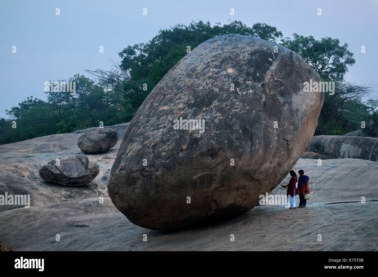 Krishnas Butter Ball Mahabalipuram Tamil High Resolution Stock ...