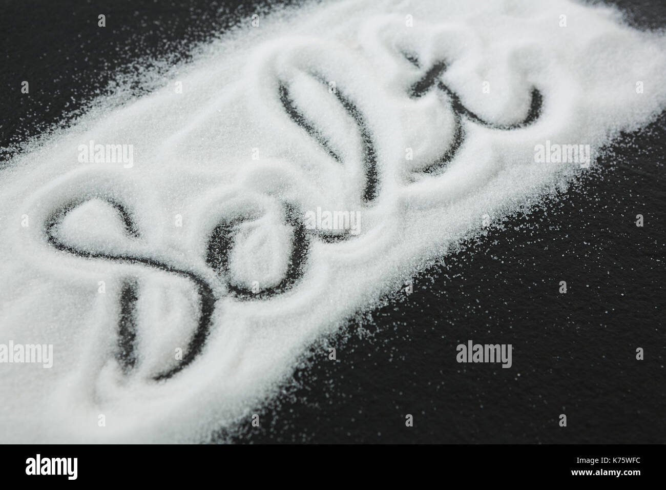 Salt written word hi-res stock photography and images - Alamy