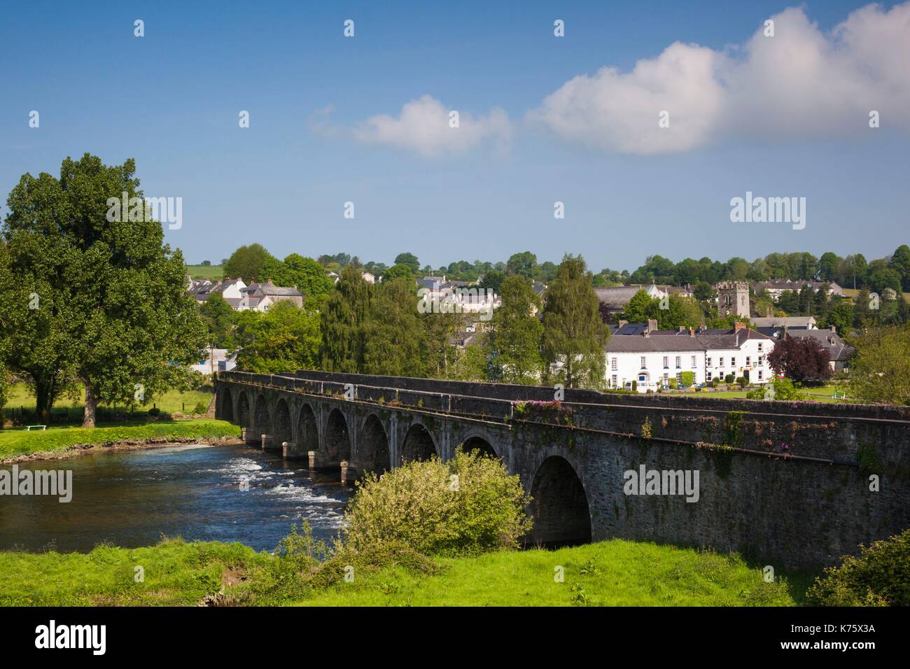 Ireland, County Kilkenny, Inistioge, village view Stock Photo - Alamy