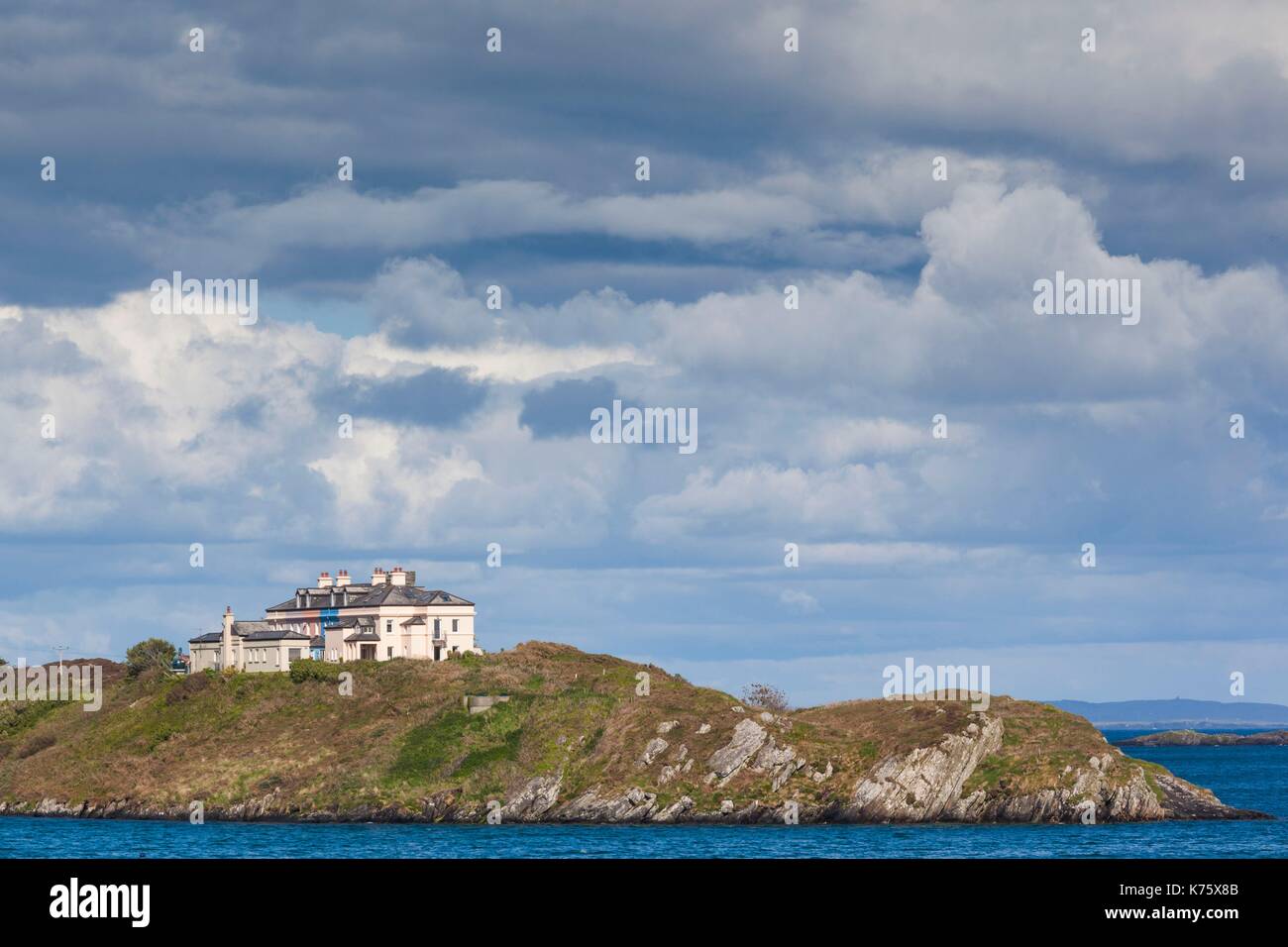 Ireland, County Cork, Mizzen Head Peninsula, Crookhaven, village view ...